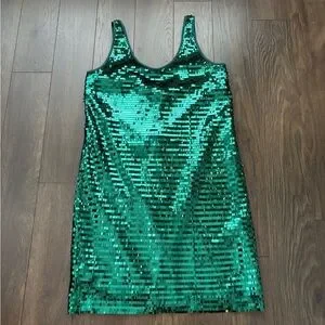 A/X Armani Exchange | Dresses | Armani Exchange Ax Emerald Green Sequin ...